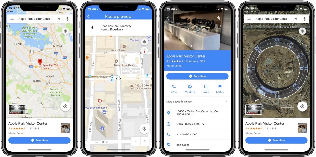 Google Maps อัพเดต UI สำหรับ iPhone X แล้ว