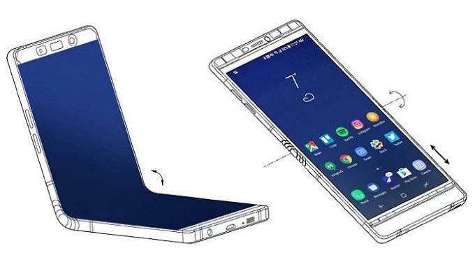 Samsung Galaxy X รุ่นหน้าจอพับได้จะมีหน้าจอขนาด 3.5 นิ้ว (ตอนพับ)