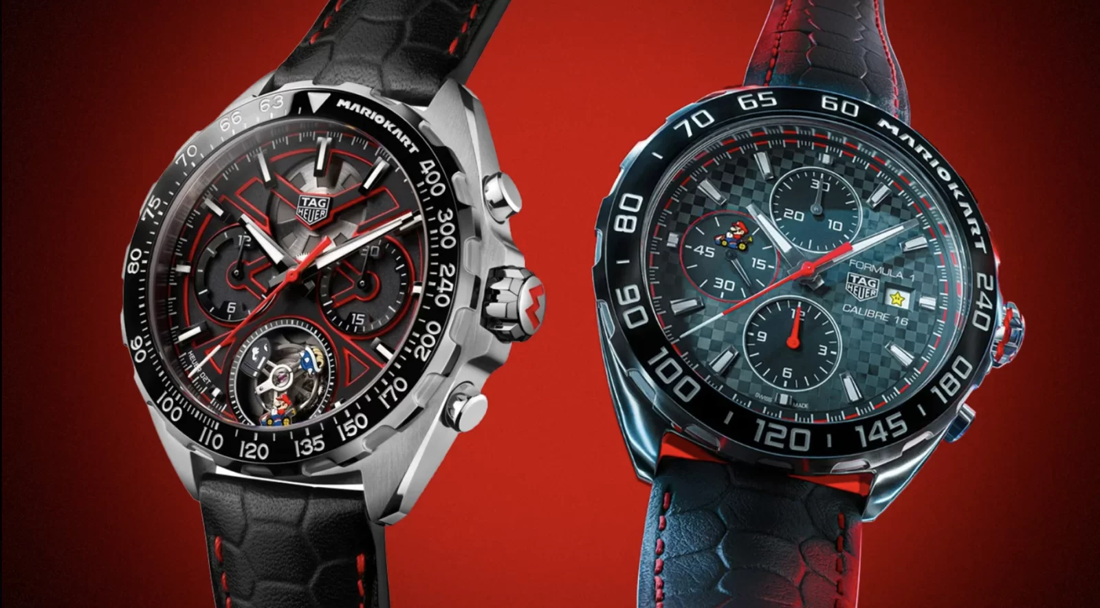 นาฬิกาใหม่ Tag Heuer ใช้ลวดลายธีมจาก Mario Kart