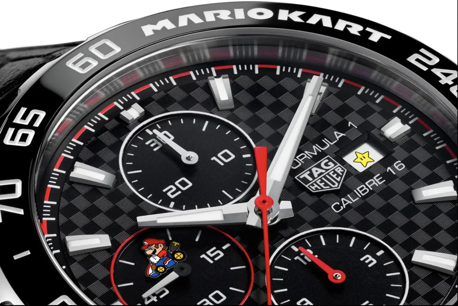 นาฬิกาใหม่ Tag Heuer ใช้ลวดลายธีมจาก Mario Kart