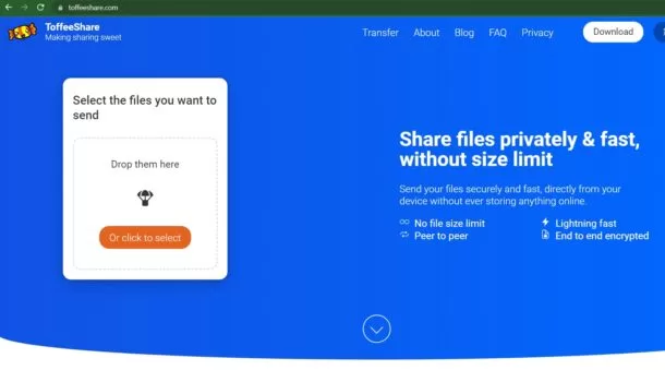 วิธีแชร์ไฟล์ ขนาดใหญ่-ไม่จำกัด ด้วย Toffeeshare รูปแบบ P2P