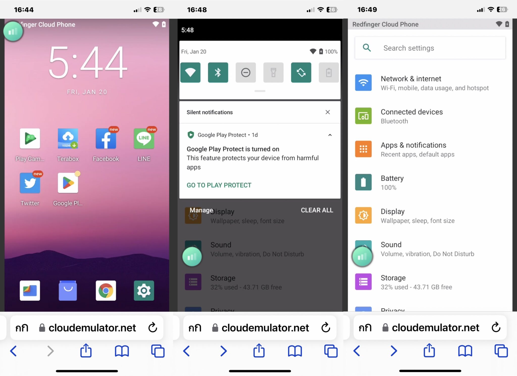 Cloud phone คือ โทรศัพท์เสมือนบนระบบคลาวด์ Redfinger ฟรี!