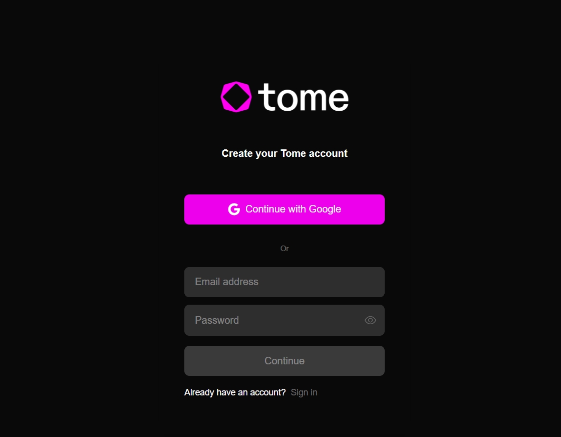 TOME สร้างสไลด์ ด้วย AI ให้แตกต่างจาก PowerPoint และ Canva