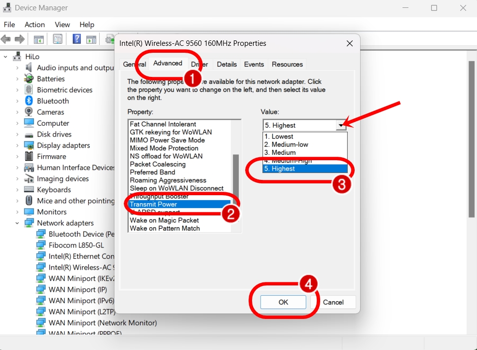 วิธีตั้งค่า WiFi ให้เร็วสูงสุด ผ่าน Device manager ของคอมฯ