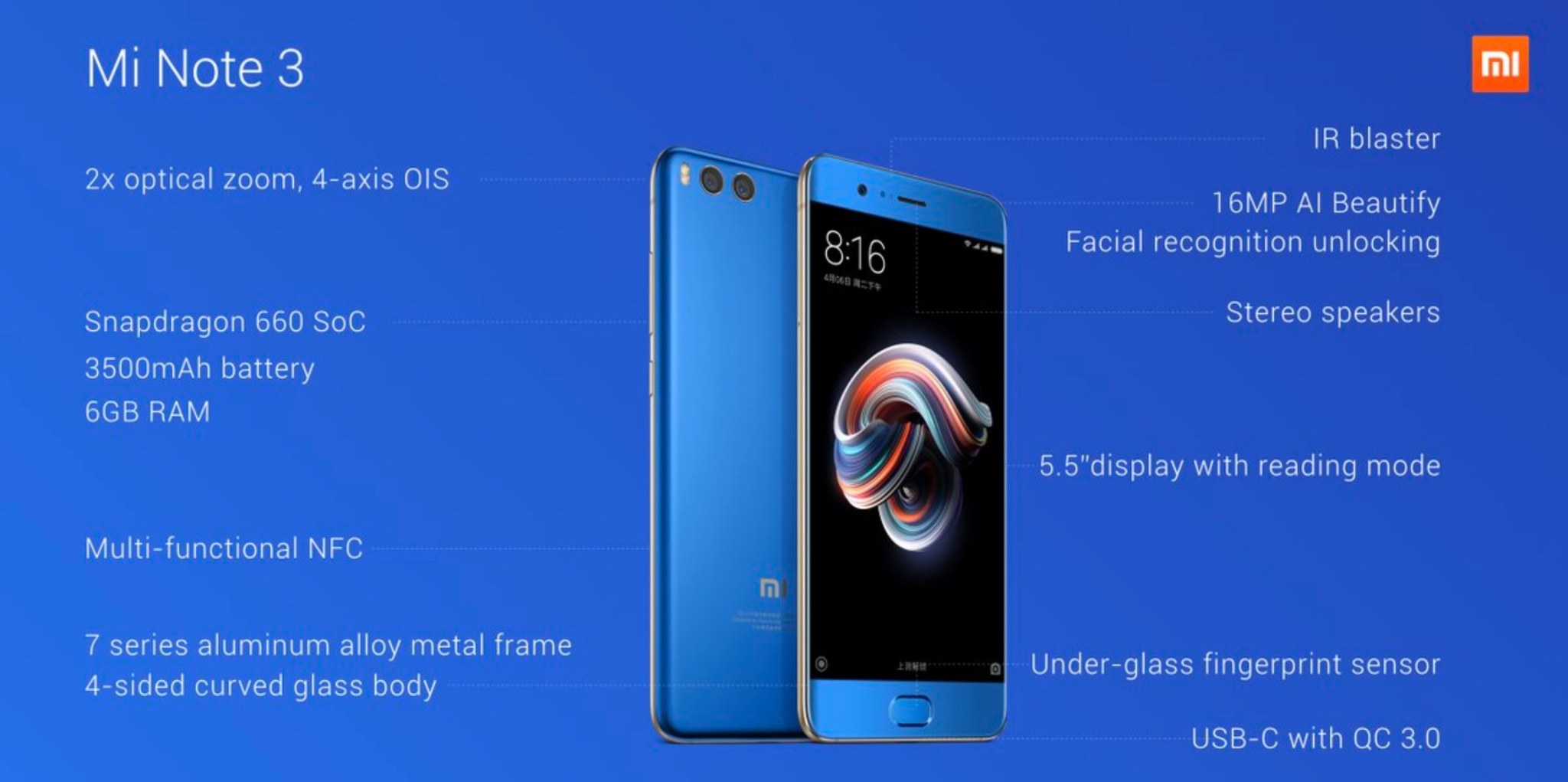 สรุปสเป็กและราคา Xiaomi Mi Note 3 และ Mi Mix 2